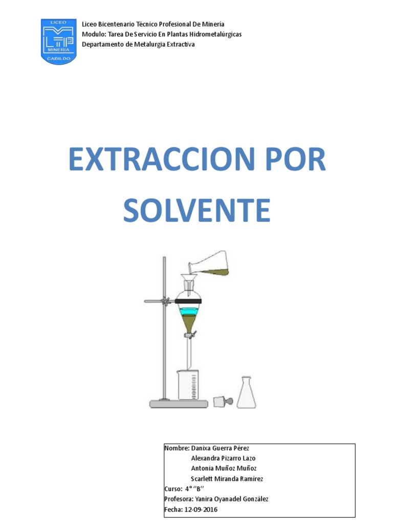 Extracción de Cobre por Solventes | PDF | Cobre | Solvente
