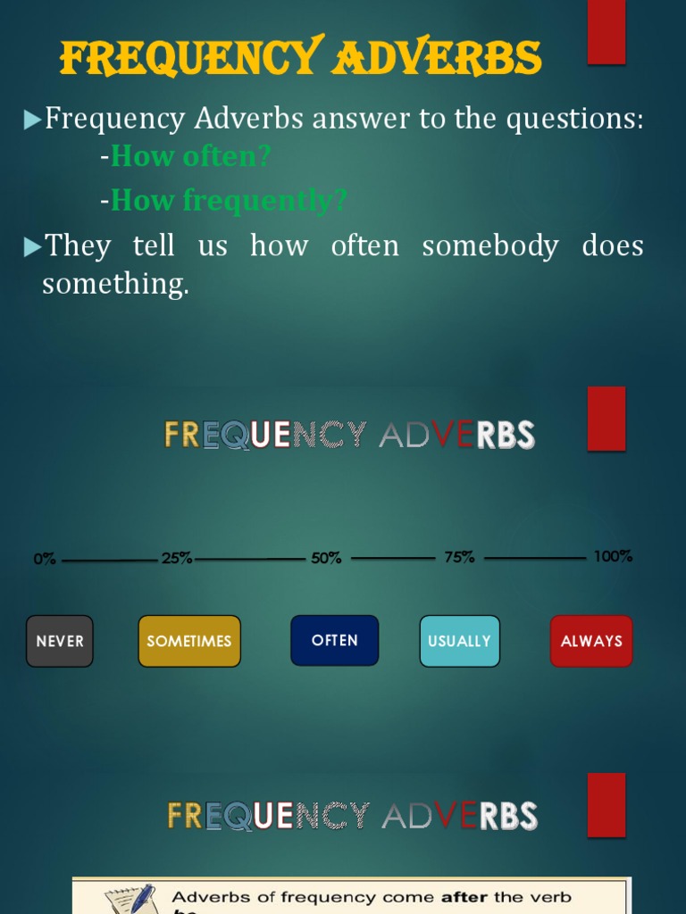 Frequency Adverbs: Frequency Adverbs Answer To The Questions: - They ...