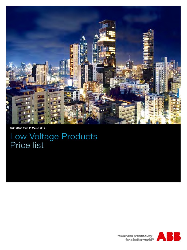 LV Abb | PDF | Fuse (Electrical) | Alternating Current