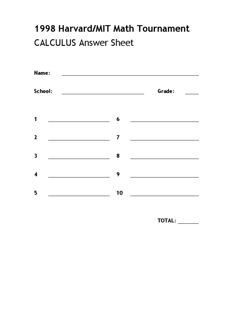 HMMT Papers PDF | PDF | Sphere | Area