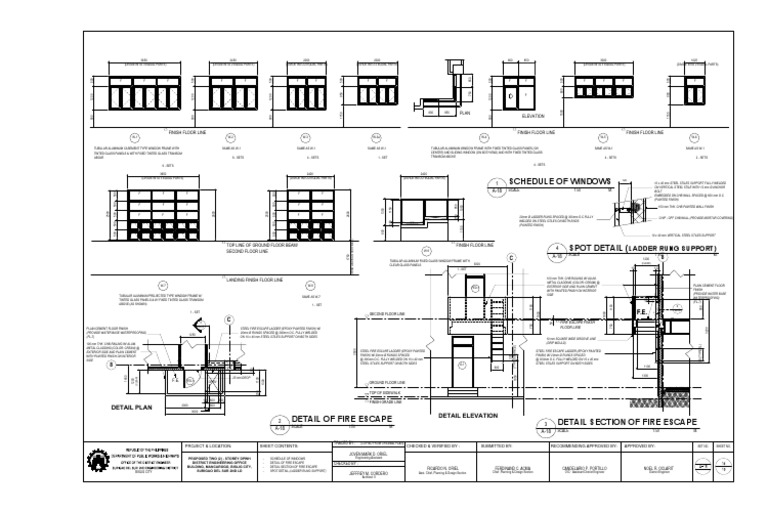 Schedule of Windows: Elevation Plan | PDF | Window | Wall
