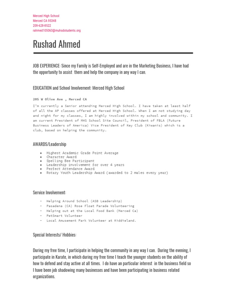 Resume 2 | PDF | Non Profit Organizations | Schools