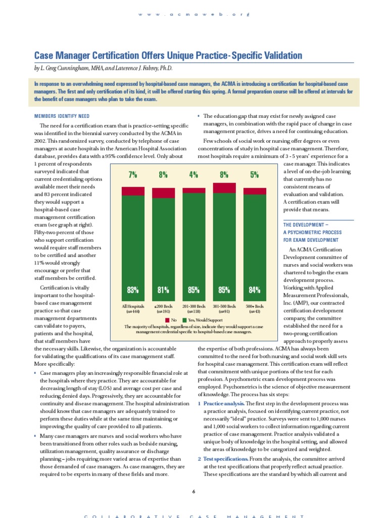 Hospital Case Manager Certification | PDF | Test (Assessment) | Nursing