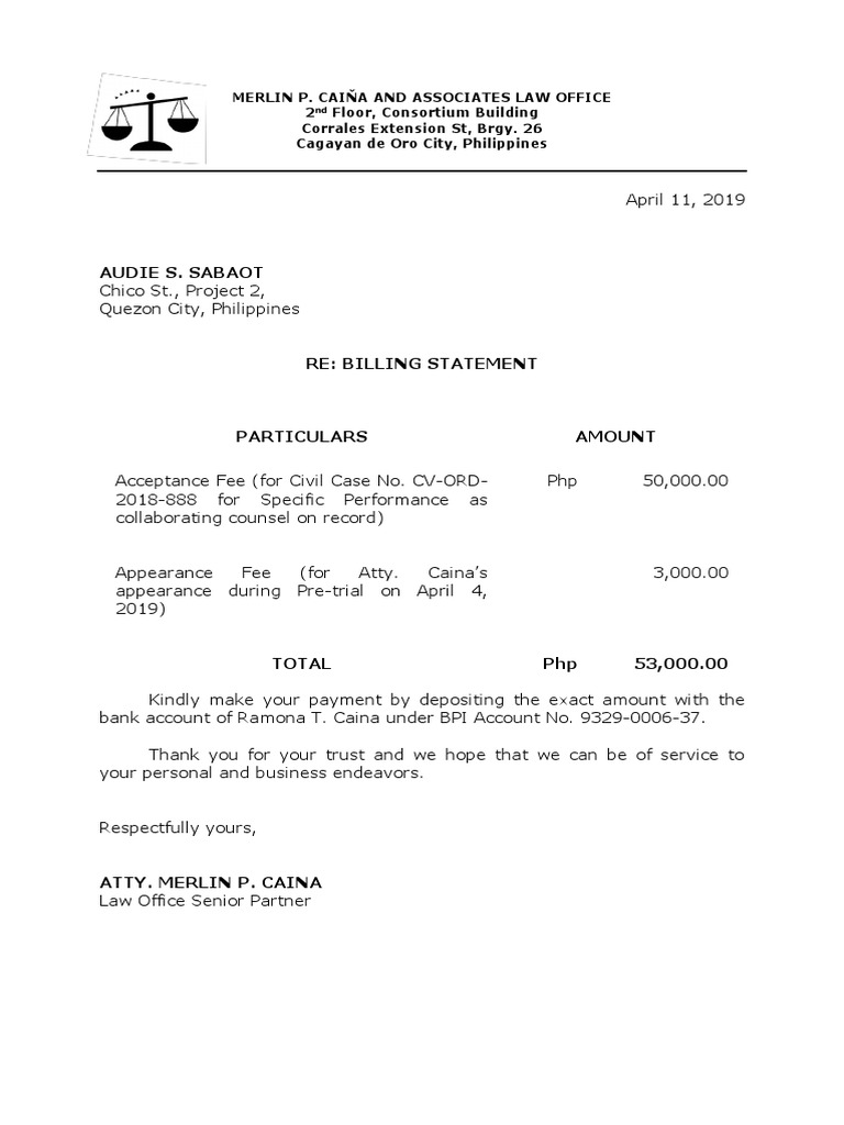 Billing Statement | PDF