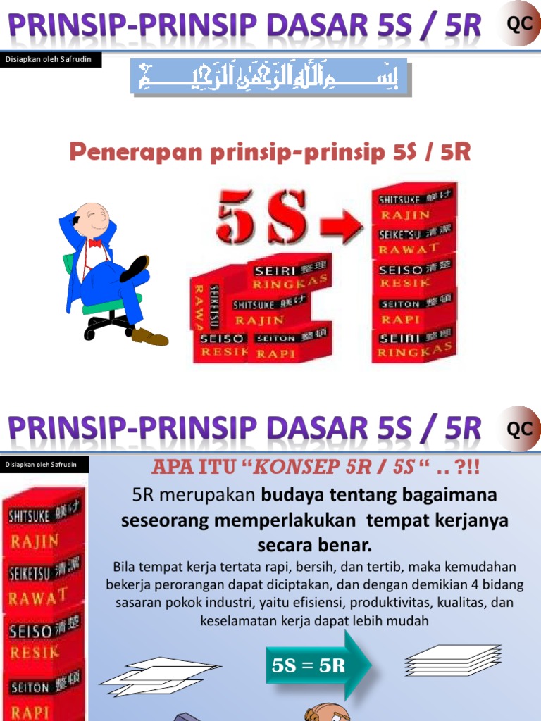 Prinsip Dasar 5S 5R | PDF