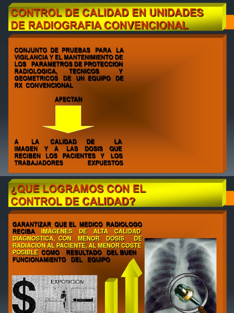 Control de Calidad en Radiografía Convencional | PDF | Rayo X | Radiografía