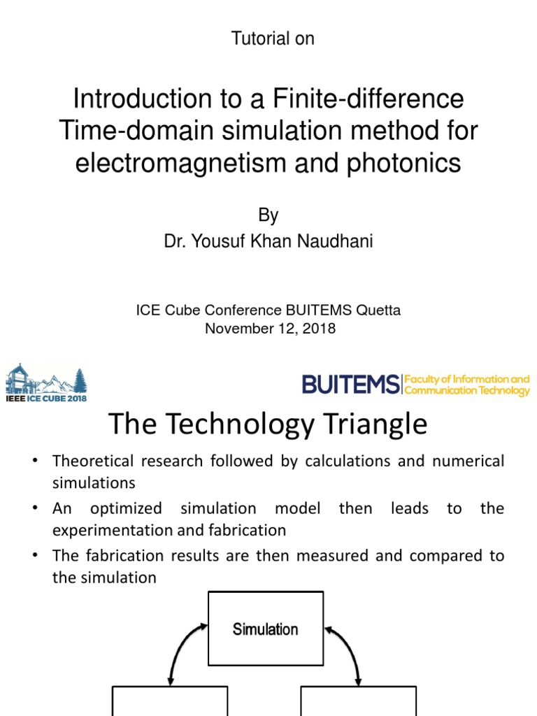 MEEp Tutorial For ICE Cube | PDF | Natural Philosophy | Electromagnetism