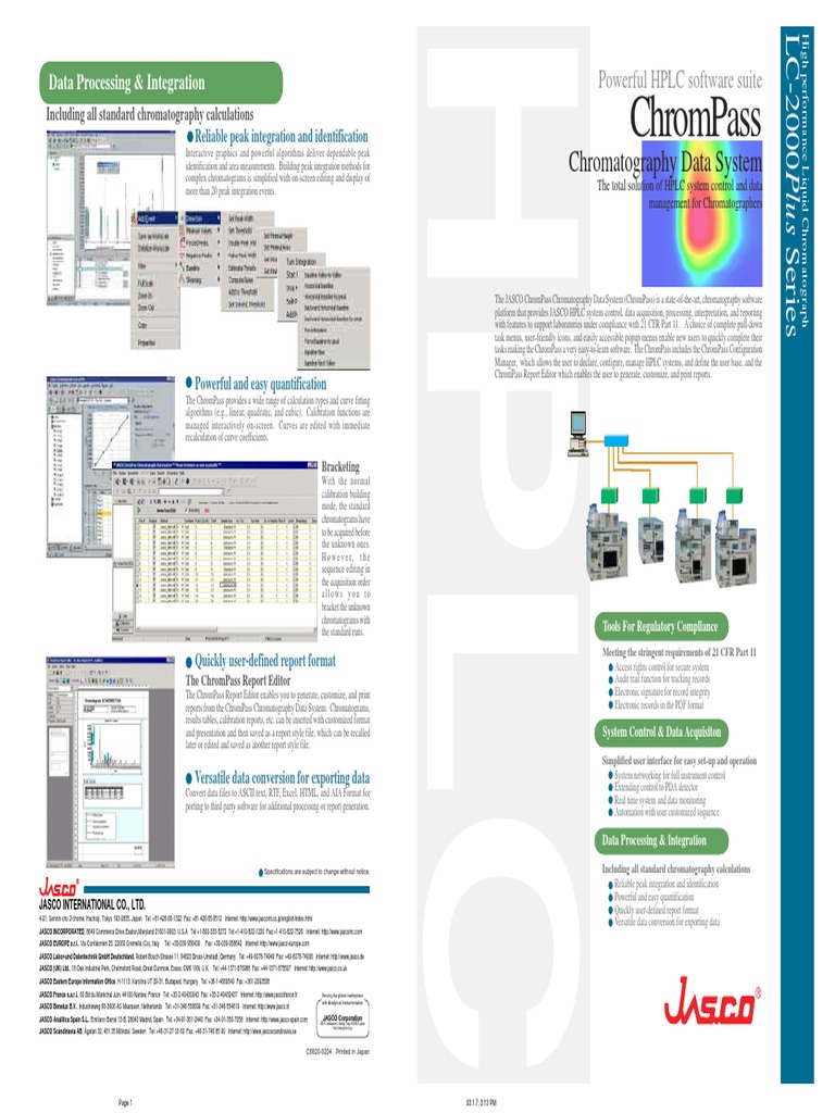 ChromPass HPLC Software | PDF | High Performance Liquid Chromatography ...