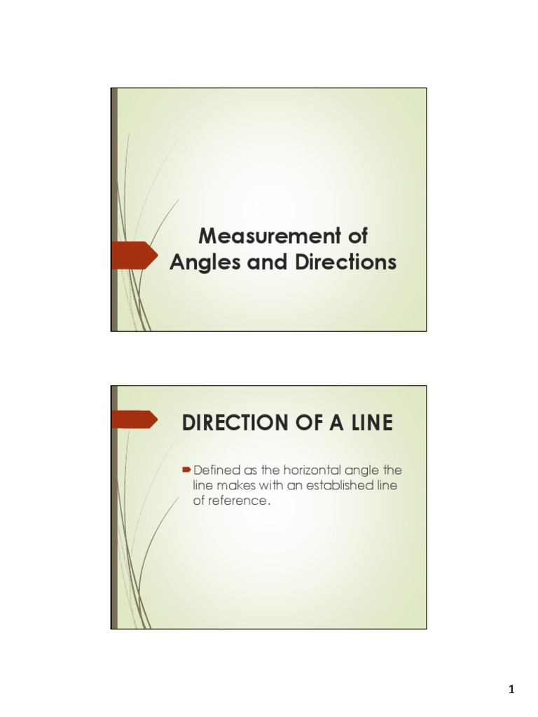 Measurement of Angles and Directions | PDF | Angle | Azimuth