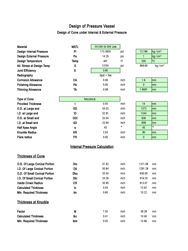 ASME Pressure Vessel Design-A | PDF | Pressure | Chemical Engineering