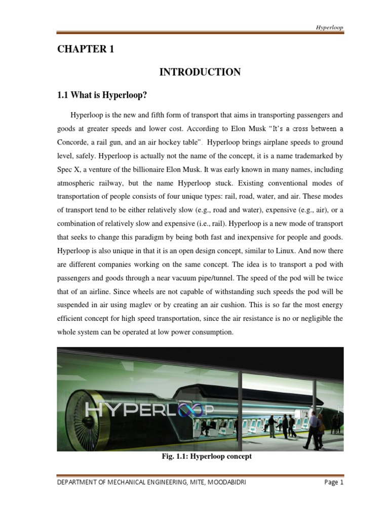 Hyperloop Report | PDF | Hyperloop | Suspension (Vehicle)