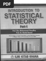 Introduction To Statistical Theory Part 1 by Prof Sher Muhammad Chaudhry Key Book PDF | PDF ...