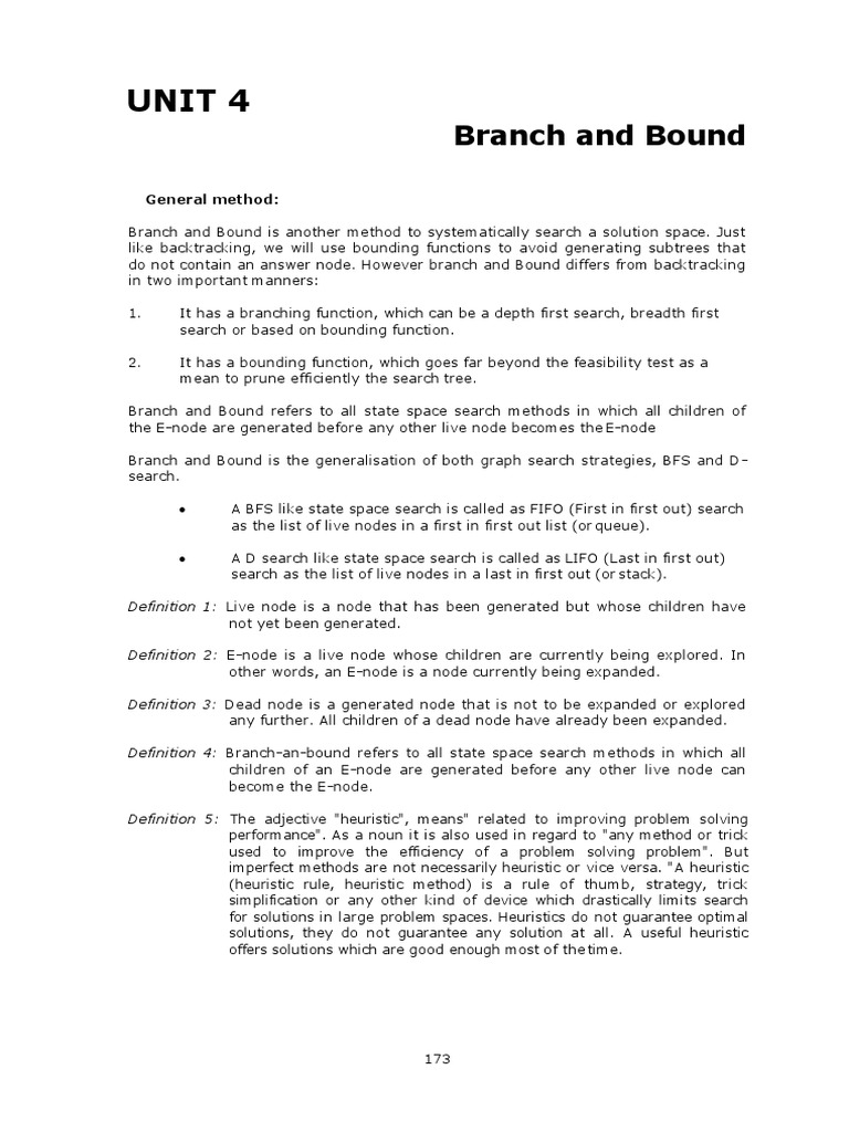 Unit 4: Branch and Bound | PDF | Mathematical Optimization | Matrix (Mathematics)