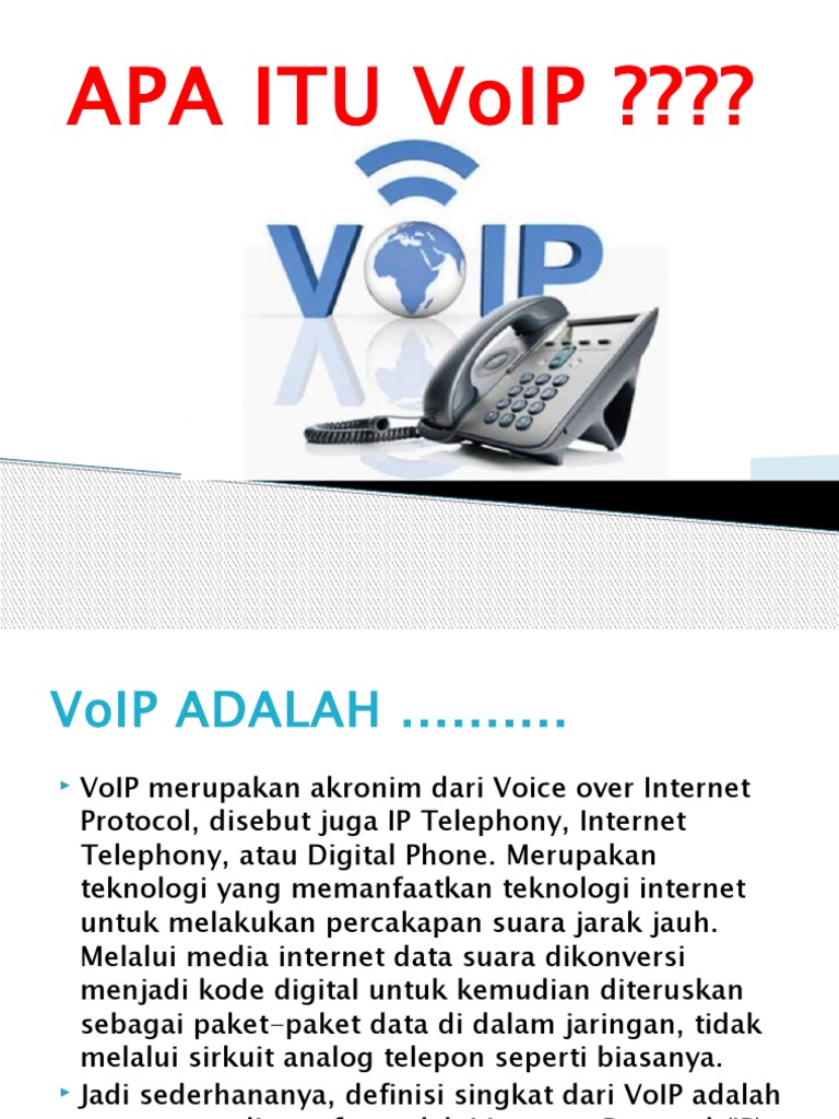 Pengertian dan Teknologi VoIP | PDF | Teknologi & Rekayasa