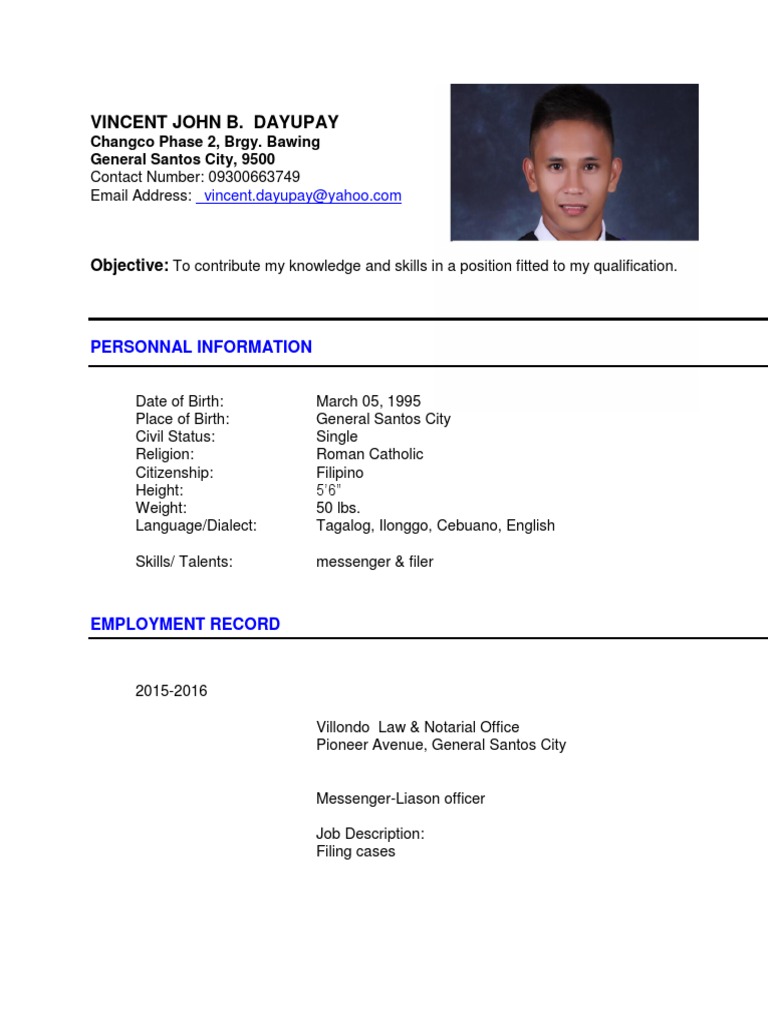 Vincent Resume | PDF