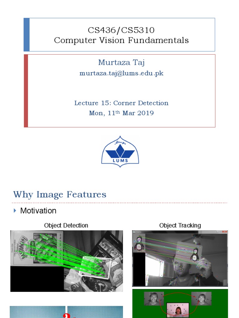 Corner Detection in Computer Vision | PDF | Covariance Matrix ...