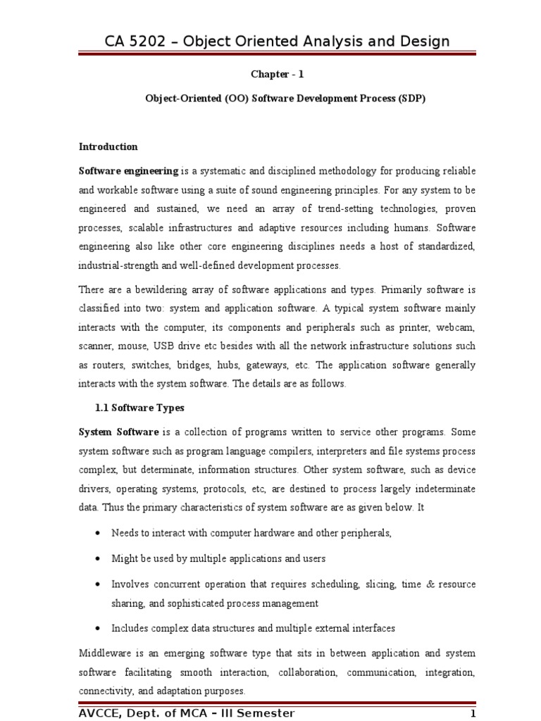 OOAD Final | PDF | Software Development | Object Oriented Programming