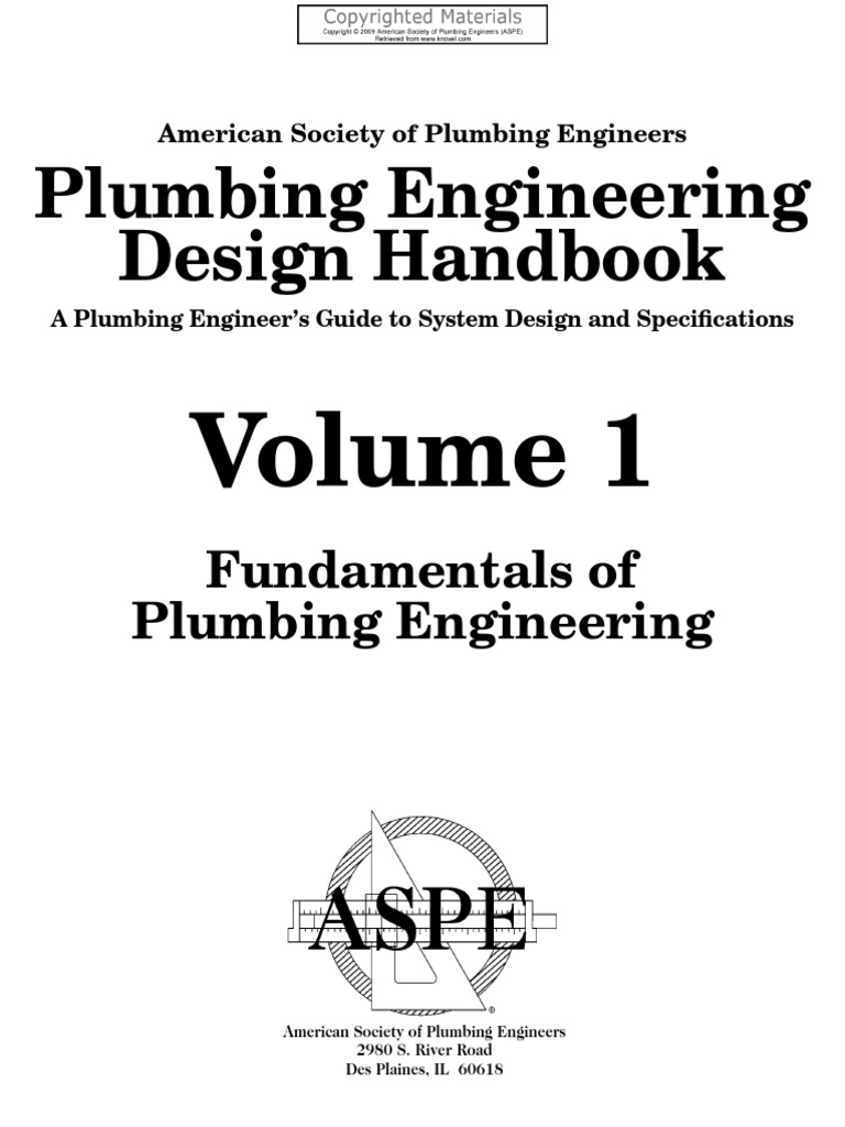 Plumbing Engineering Design Handbook - A Plumbing Engineer's Guide To ...