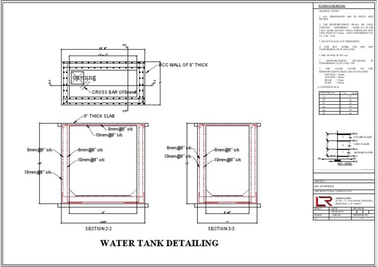 Water Tank Detailing: Opening | PDF | Components | Horticulture And ...