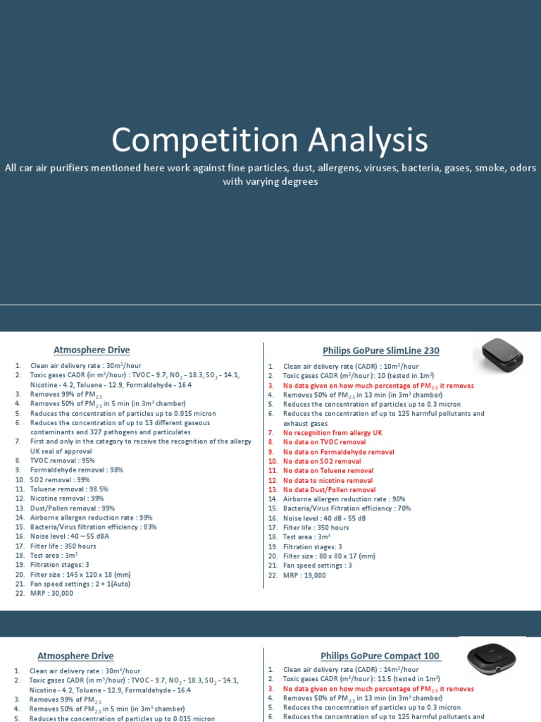 Comp. Analysis | PDF | Particulates | Filtration