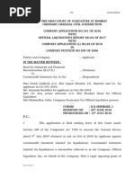 Winding Up Petition | PDF | Liquidation | Affidavit