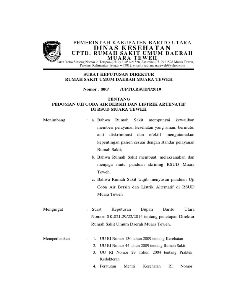 Pedoman Uji Coba Air Bersih Dan Listrik Alternatif | PDF