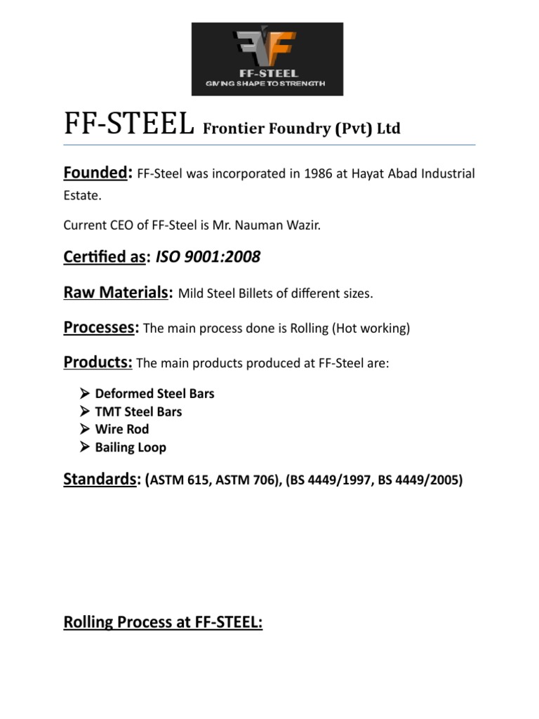 FF-Steel Production Overview | PDF