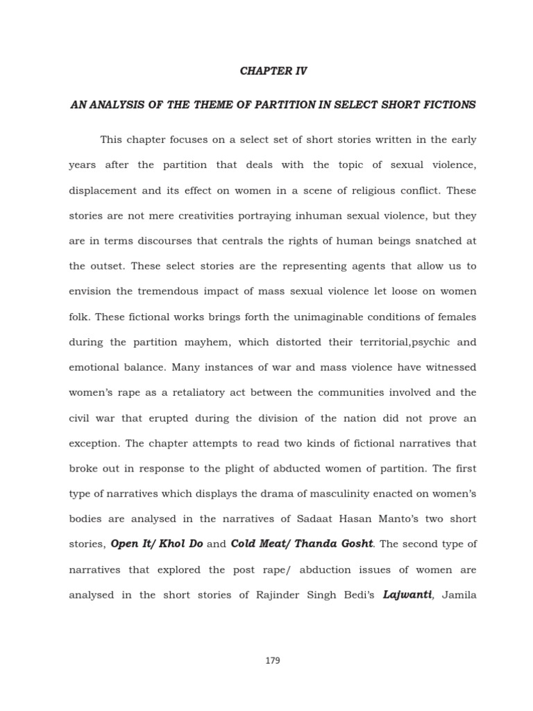 09 Chapter 4 | PDF | Rape | Narrative