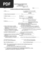 Form No. 33: Employment Fitness Certificate | PDF
