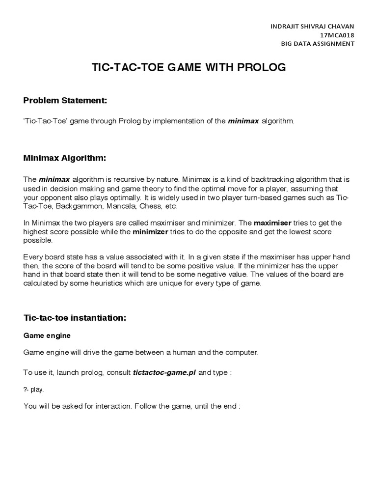 Tic Tac Toe | PDF | Areas Of Computer Science | Applied Mathematics
