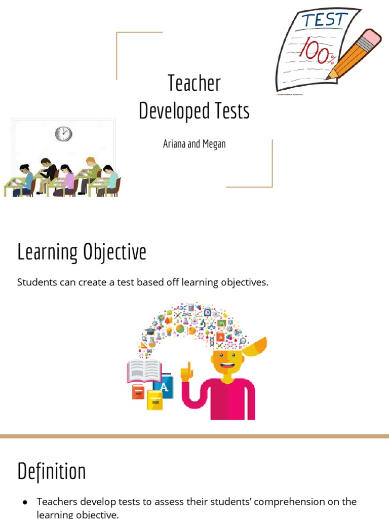 Teacher Developed Tests | PDF | Career & Growth | Wellness