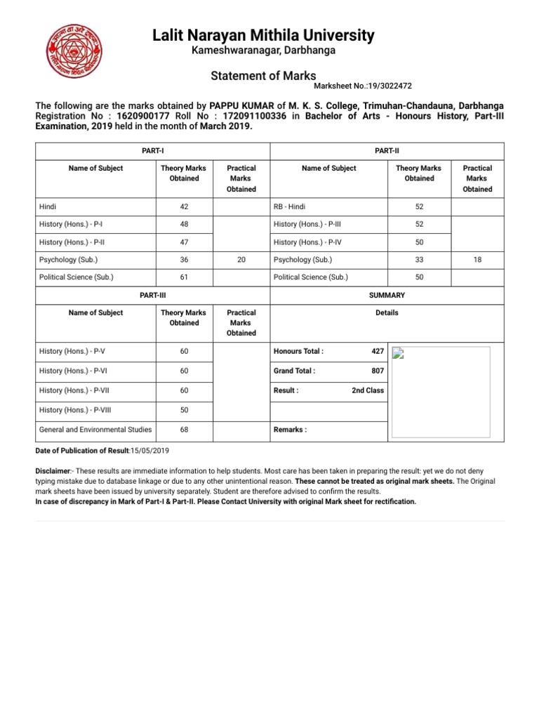 Lalit Narayan Mithila University, Darbhanga PDF | PDF | Academia | Science