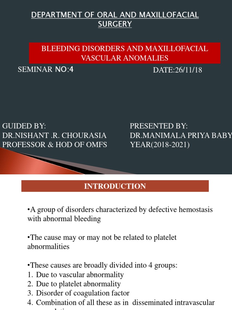 Bleeding Disorders | PDF | Coagulation | Bleeding