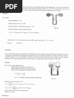 Manometers Practice Problem - Continue - Solutions | PDF | Pressure Measurement | Pressure