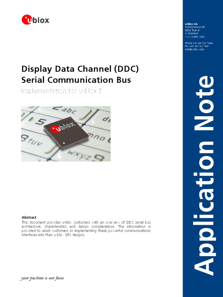 Display Data Channel (DDC) Serial Communication Bus: Implementation For ...