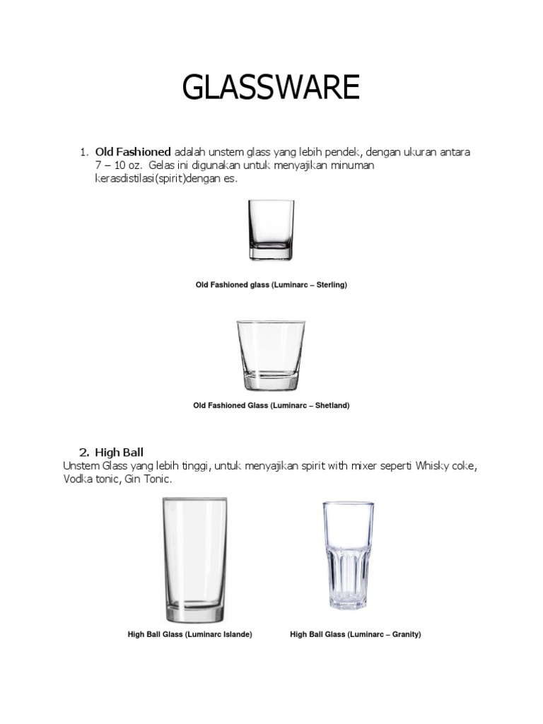 GLASSWARE | PDF