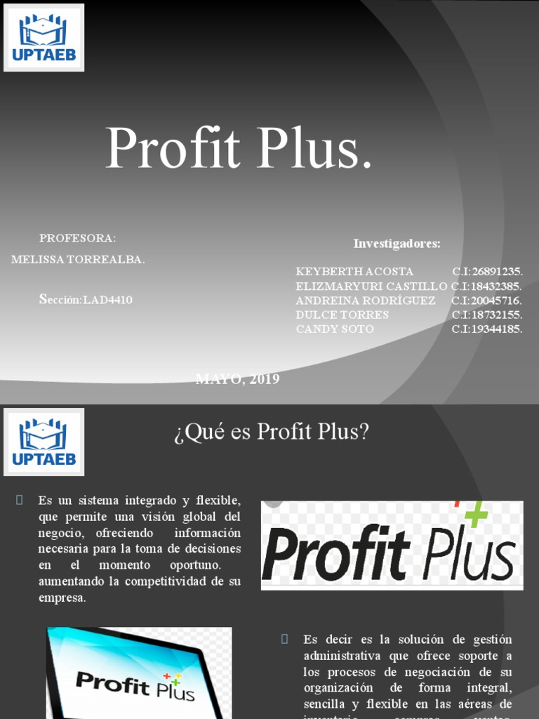 Profit Plus: Sistema de Gestión Integral para PYMES | PDF | Servidor ...
