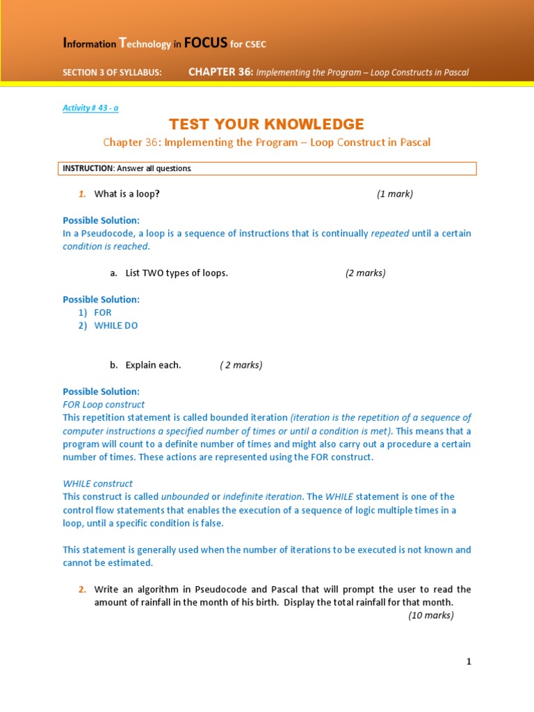 Practice Information Technology | PDF | Array Data Type | Array Data ...