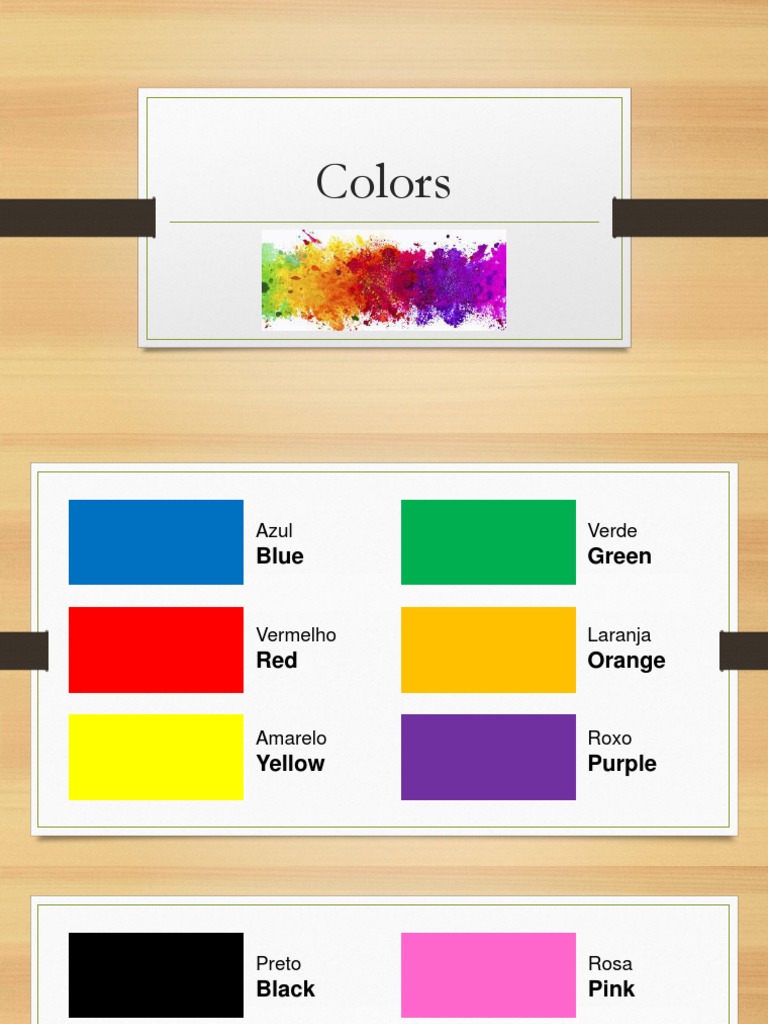 Aula 3 - Cores, Principais Verbos, Simple Present | PDF | Sintaxe | Lazer