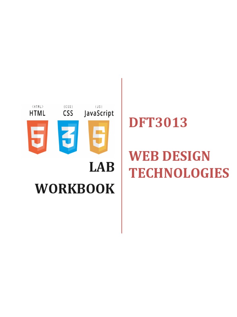 Lab WorkBook and Activity HTML CSS JavaS PDF | Download Free PDF ...