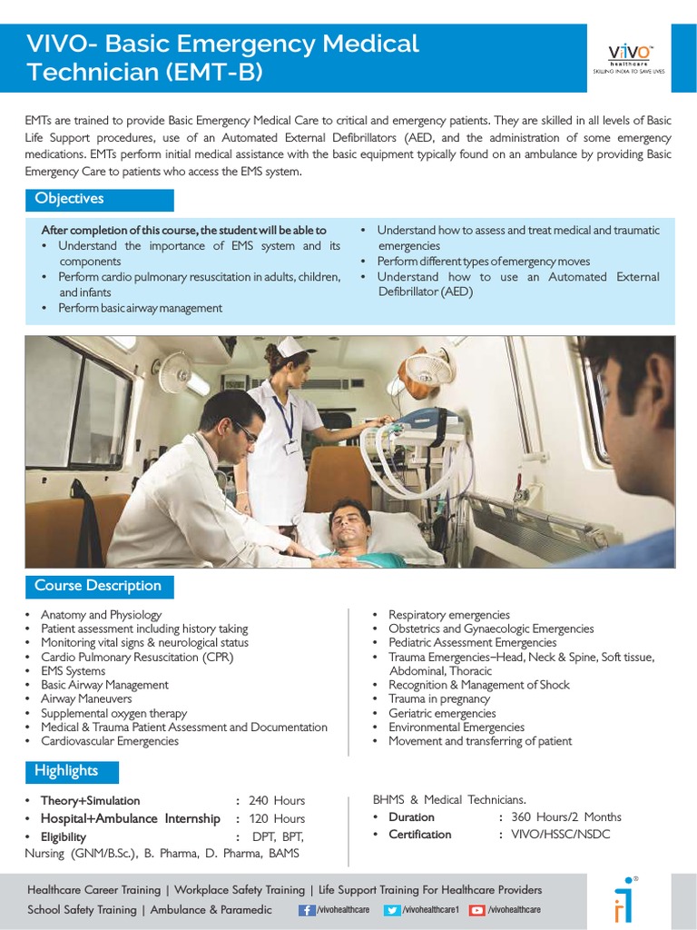 1503971634VIVO Basic Emergency Medical Technician (EMT B) 2 M PDF | PDF ...