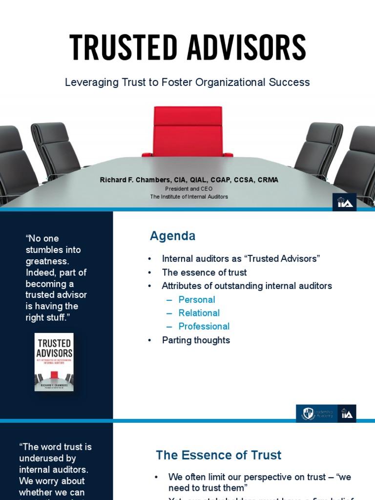 Richard Chambers | PDF | Critical Thinking | Internal Audit