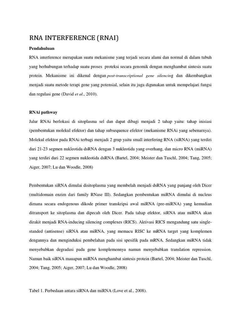 Rna Interference | PDF