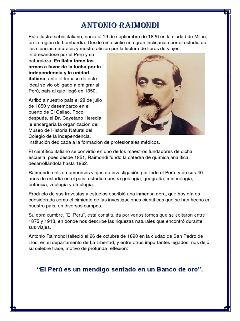 Antonio Raimondi | PDF