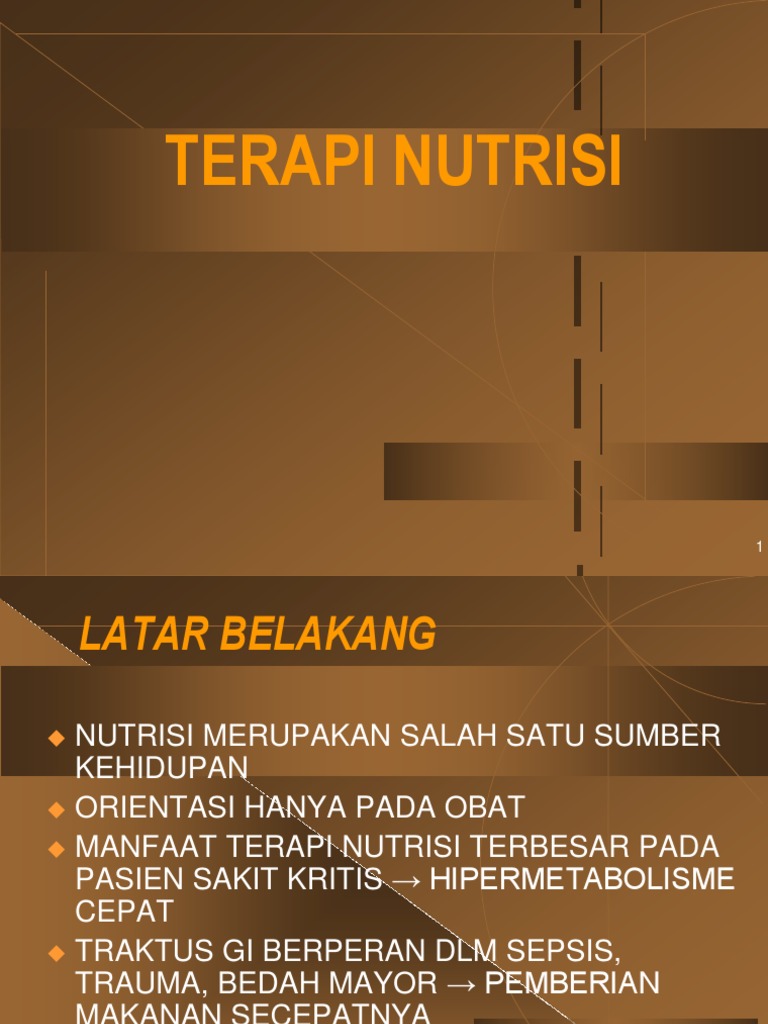 Terapi Nutrisi | PDF