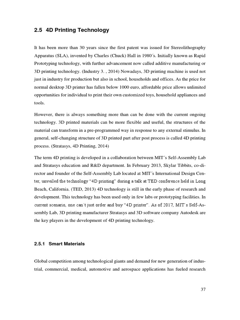 4D Seminar Report | PDF | 3 D Printing | Shape Memory Alloy