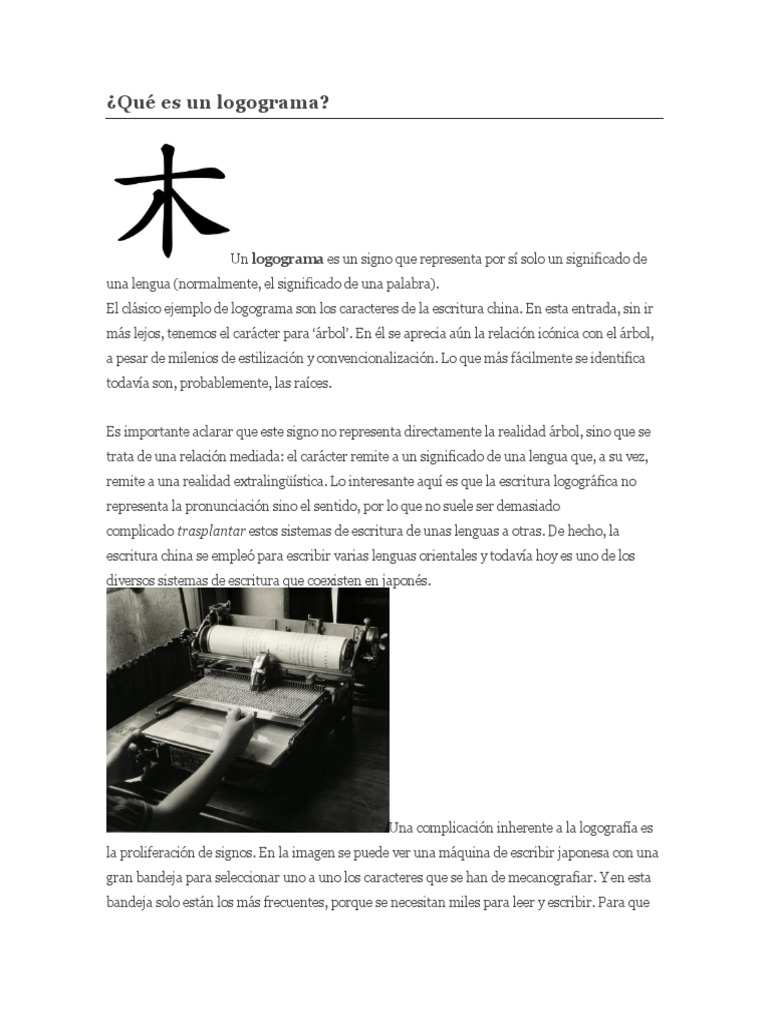 Qué Es Un Logograma | PDF | Escritura | Comunicación humana