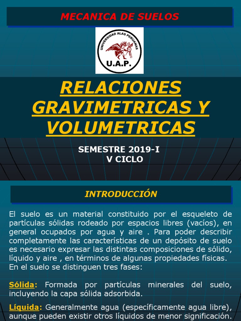 Relaciones Gravimetricas y Volumetricas | PDF | Densidad | Suelo