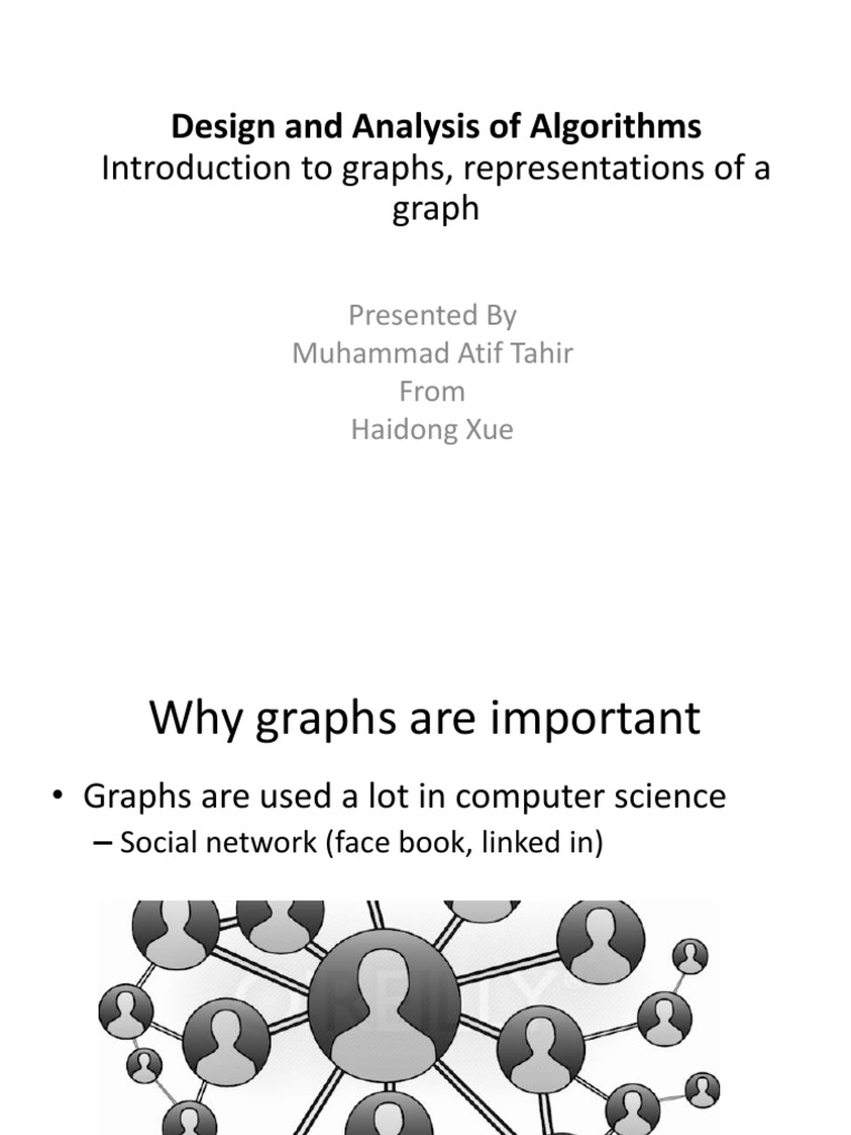 Intro To Graphs Representations of A Graph | PDF | Vertex (Graph Theory ...
