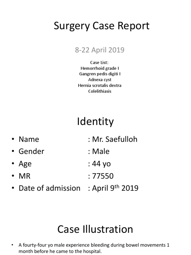 A Case Series Report from General Surgery Ward | PDF | Gastroenterology ...